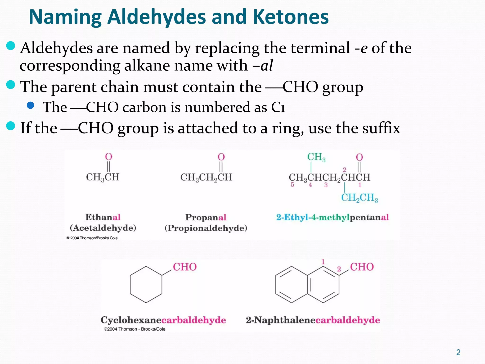 Aldehydes and Ketones Reactions | PPT
