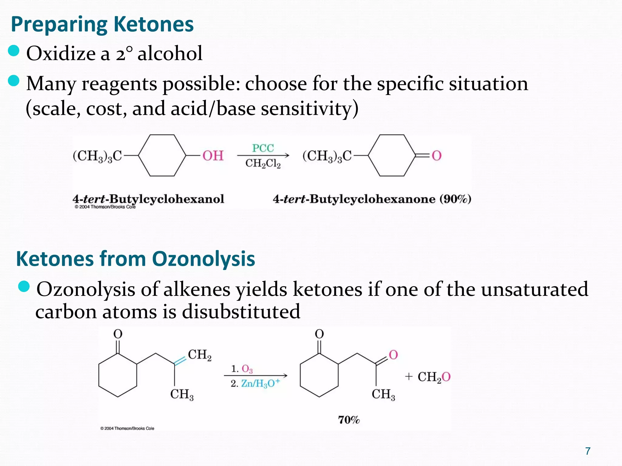 Aldehydes and Ketones Reactions | PPT