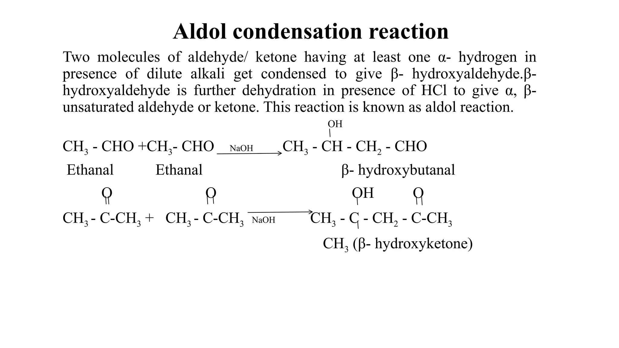 aldehyde and ketone name reaction of NEB grade 12 chemistry | PPTX