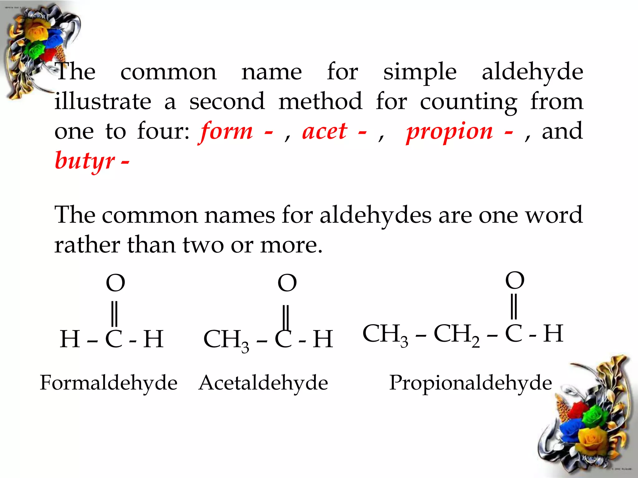 Aldehydes | PPTX