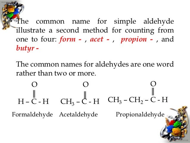 Aldehydes