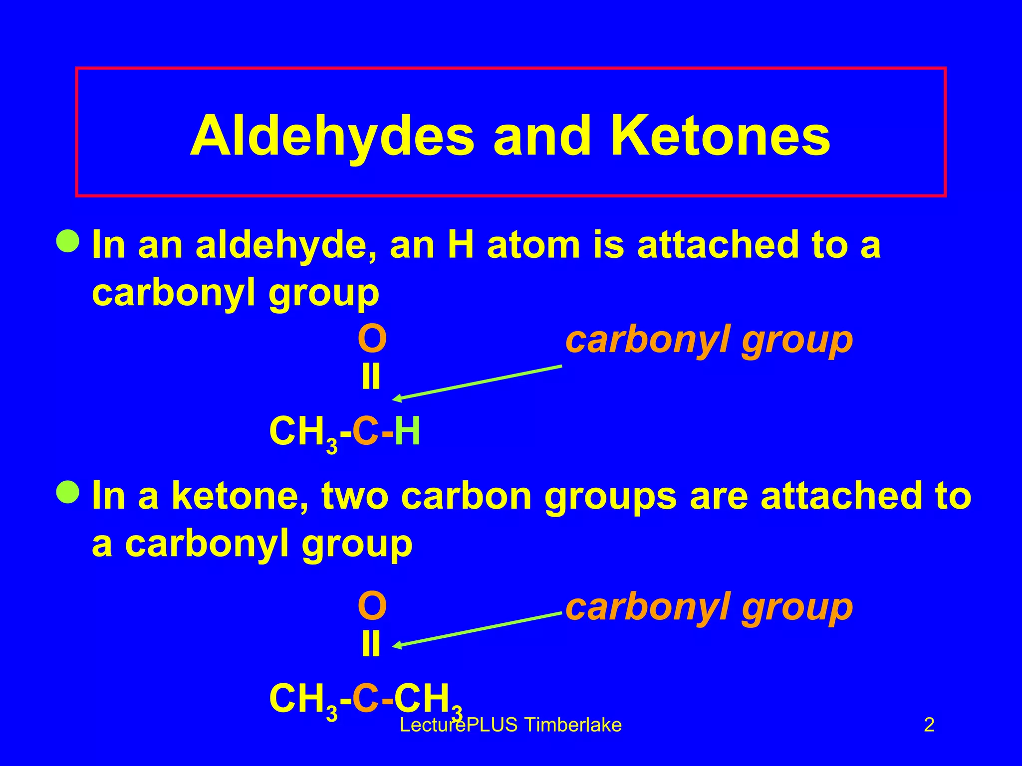 Aldehydes and ketones | PPT