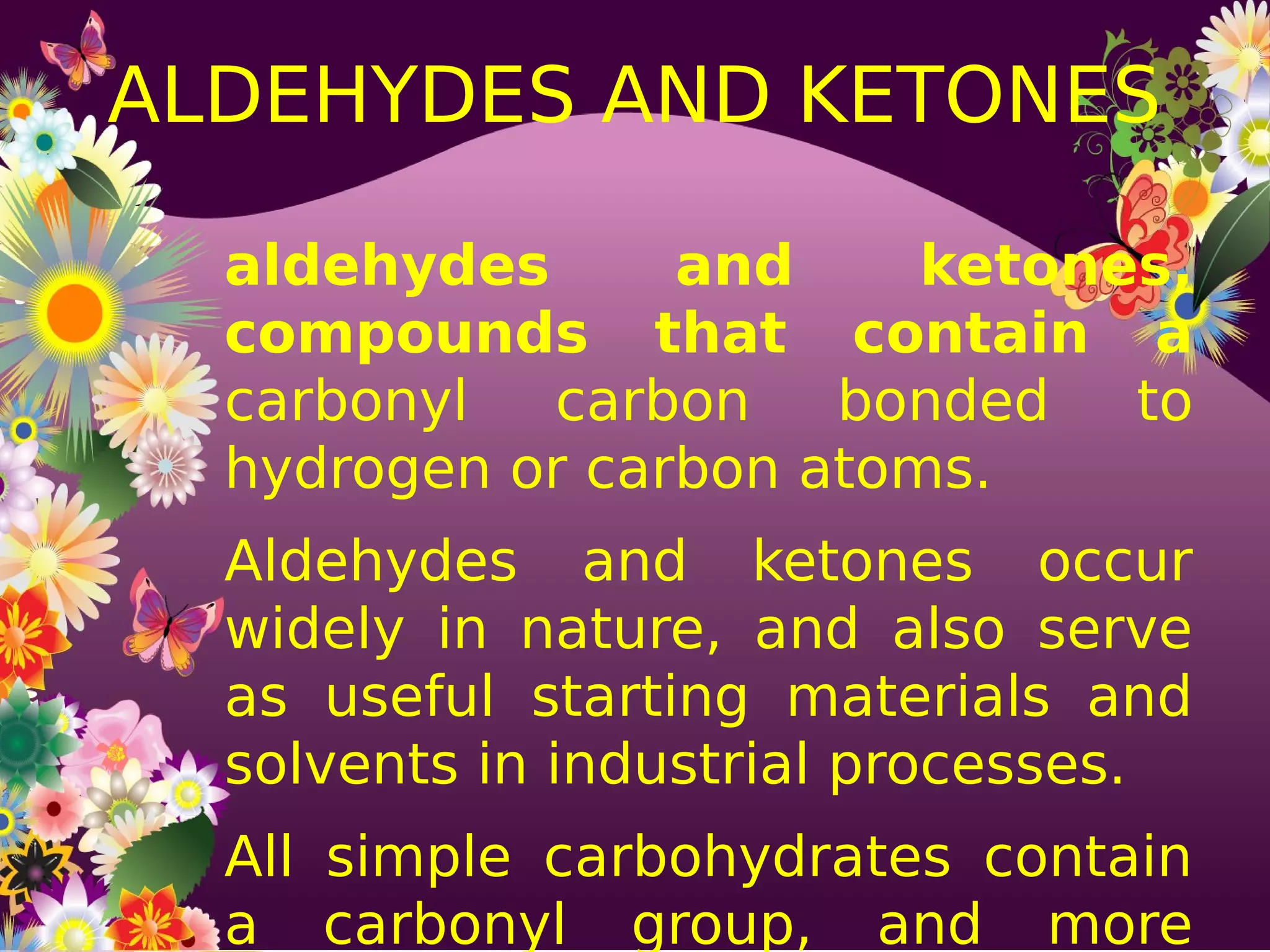 Aldehydes and ketones | PDF