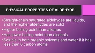 ALDEHYDES | PPTX