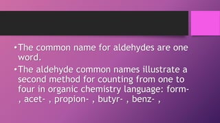 ALDEHYDES | PPTX