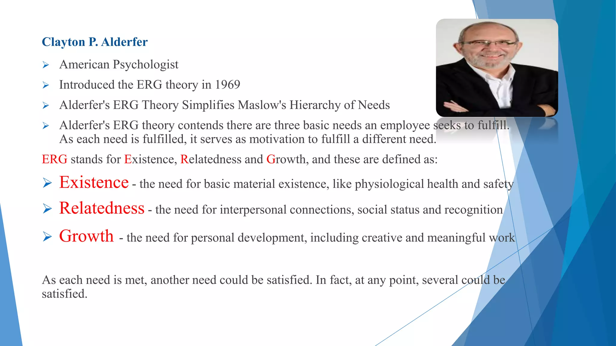Alderfer’s ERG Theory | PPTX