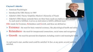 Alderfer’s ERG Theory | PPTX