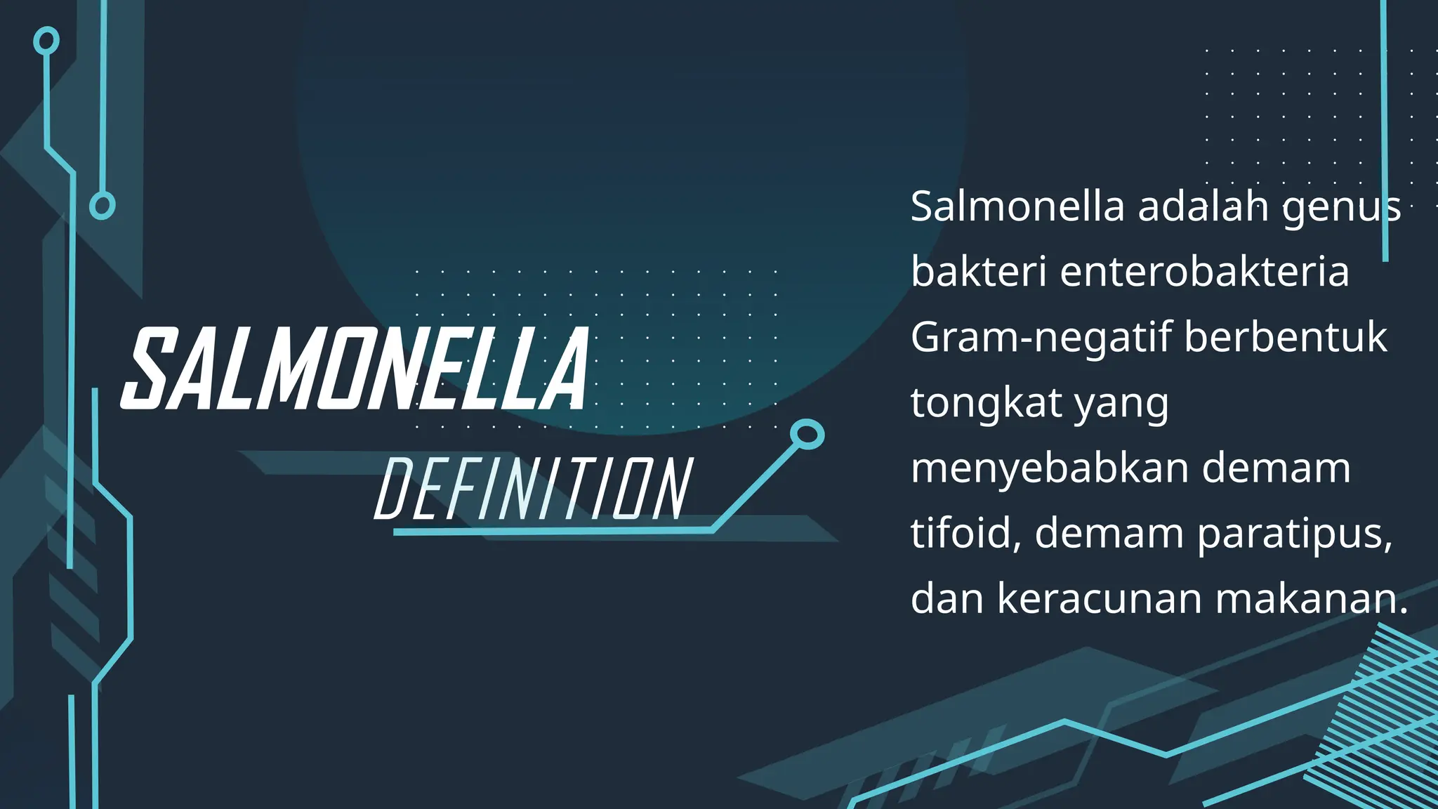 identifikasi bakteri salmonella dan metode pemeriksaaanya | PPTX