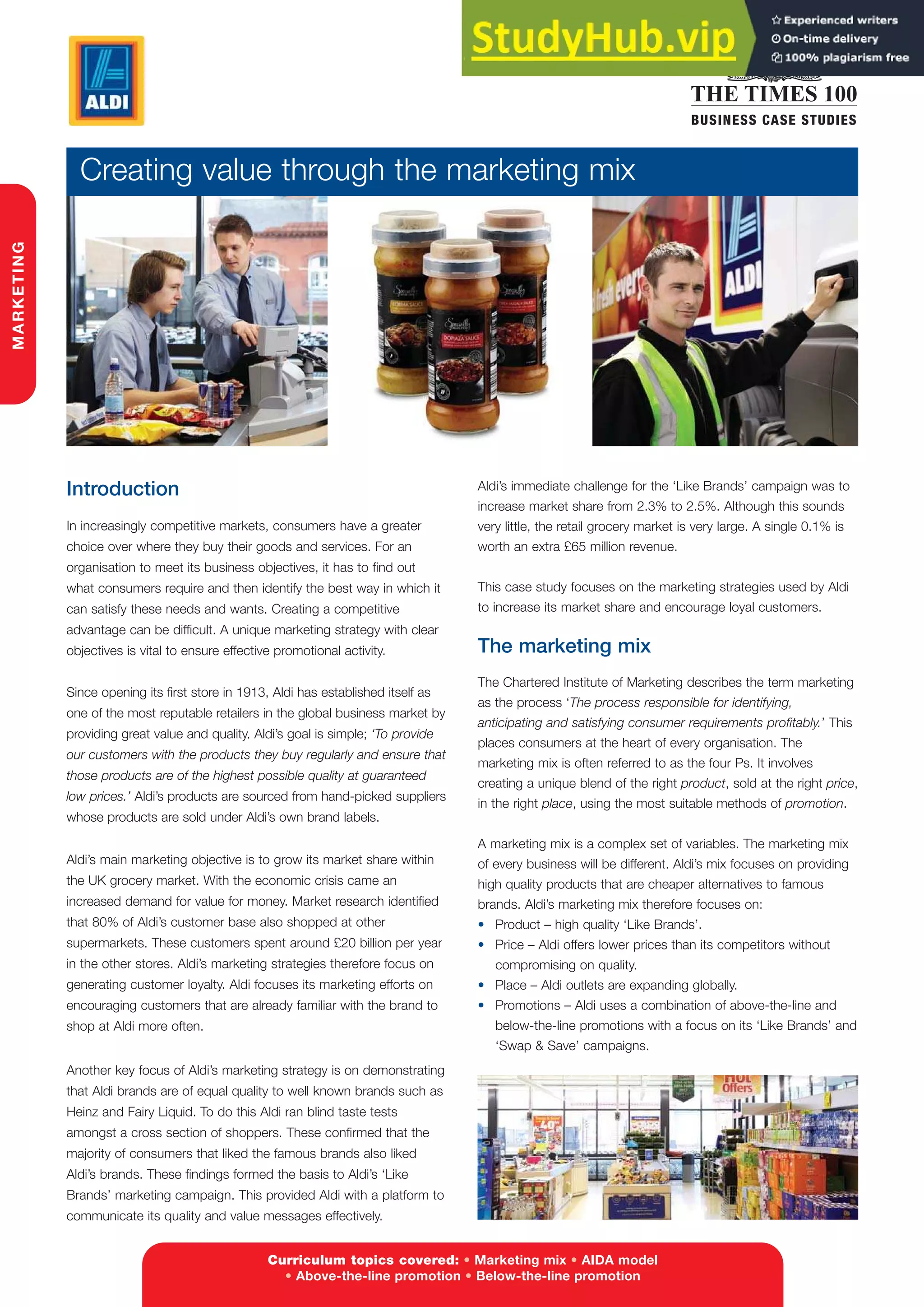 ALDI CASE STUDY | PDF