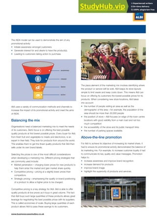 ALDI CASE STUDY | PDF