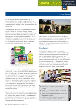 ALDI CASE STUDY | PDF