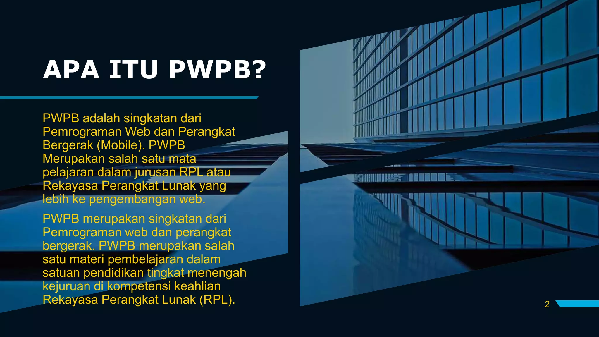 Aldiragvr pemograman web dan perangkat bergerak | PPT