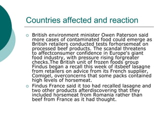 The Horsemeat Scandal Assessment: Aldi by 4bidden | PPTX