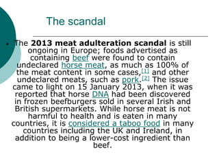 The Horsemeat Scandal Assessment: Aldi by 4bidden | PPTX