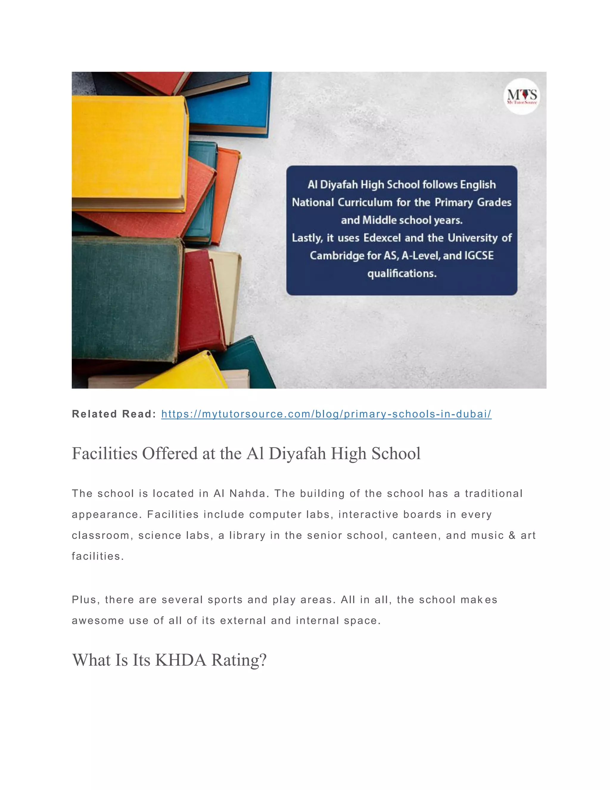 Al diyafah high school review | PDF
