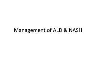 Alcoholic liver disease diagnosis and management | PPT