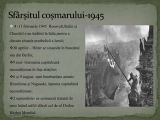 Al doilea război mondial | PPTX