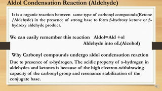 Aldol Condensation || with Mechanism || Aldehyde Chemical Rxn| ALDOL ...