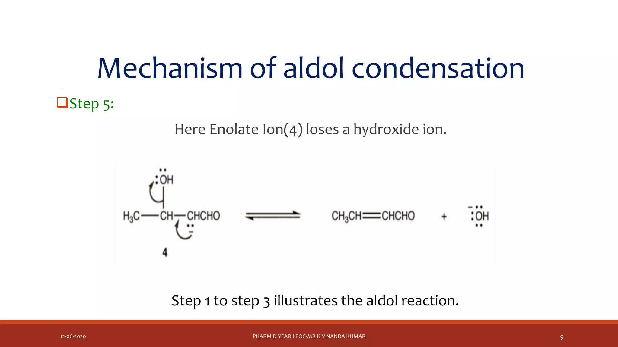 Aldol condensation | PPTX