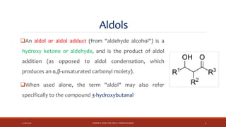 Aldol condensation | PPTX