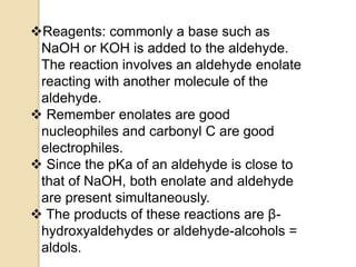 Aldol reaction | PPT