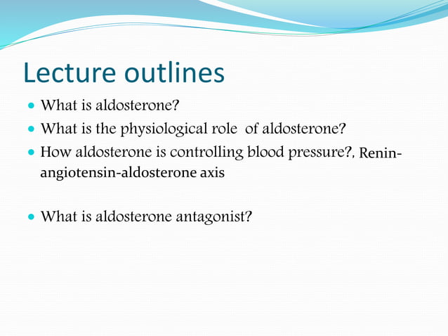 Aldosterone | PPT