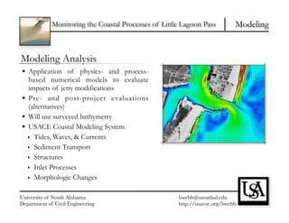 Monitoring the Coastal Processes in the Vicinity of Little Lagoon Pass ...