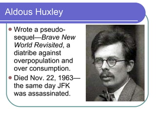 Aldous Huxley Writing Style