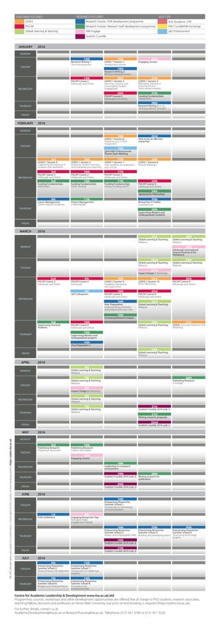 ALD programme calendar 2015-6 | PDF