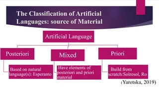 Artificial language | PPTX