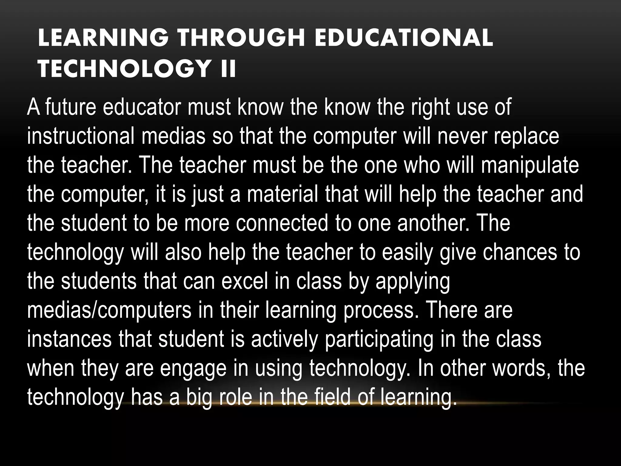 My Portfolio in Educational Technology 2 | PPTX | IT and Internet Support | Internet