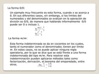 formas indeterminadas | PPTX