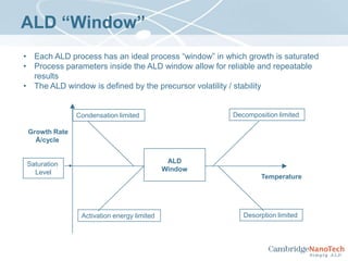 Cambridge NanoTech ALD Tutorial | PPTX