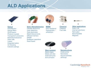 Cambridge NanoTech ALD Tutorial | PPTX