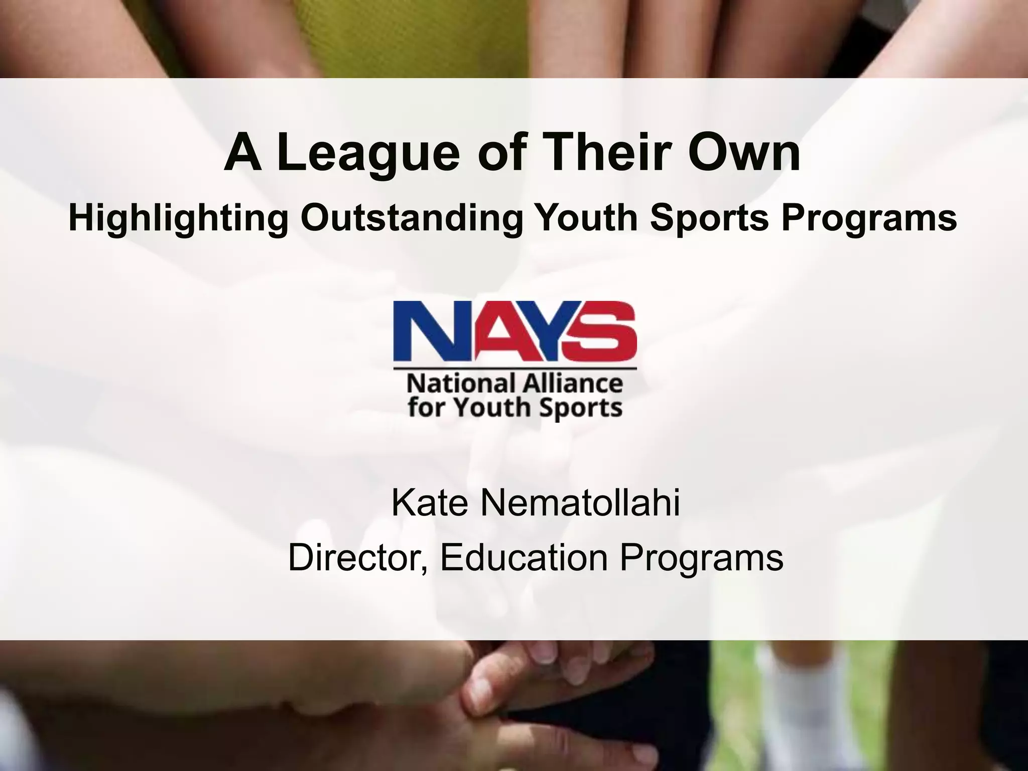 A League of Their Own: Highlighting Outstanding Youth Sports Programs ...