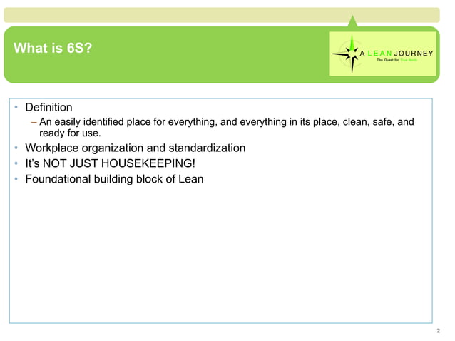 Introduction to 6S | PPT
