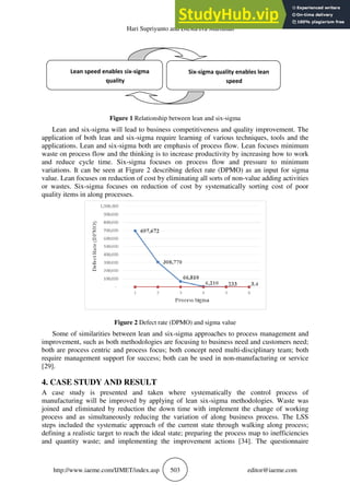 A LEAN SIX-SIGMA MANUFACTURING PROCESS CASE STUDY | PDF