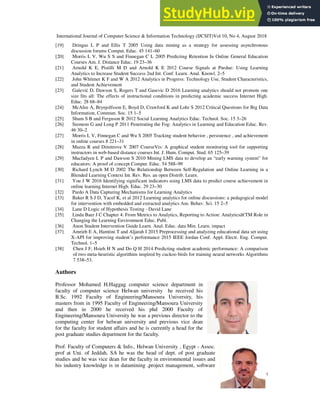 A LEARNING ANALYTICS APPROACH FOR STUDENT PERFORMANCE ASSESSMENT | PDF ...