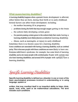A learning disability affects | DOCX