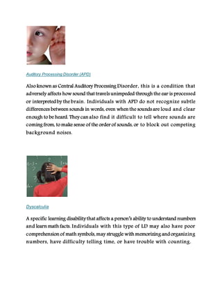 A learning disability affects | DOCX