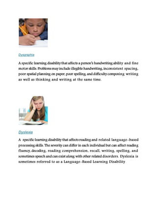 A learning disability affects | DOCX