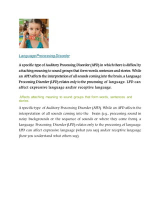 A learning disability affects | DOCX