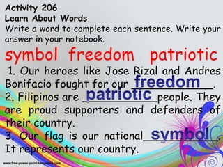 A learning experience for malou (3rd quarter) | PPT