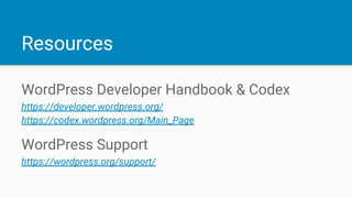 A learning path for newbies in WordPress development | PPT