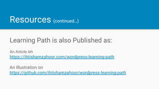 A learning path for newbies in WordPress development | PPT