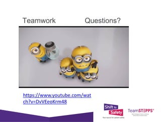 Teamwork Makes the Dream Work: TeamSTEPPS® - Strategies and Tools to ...