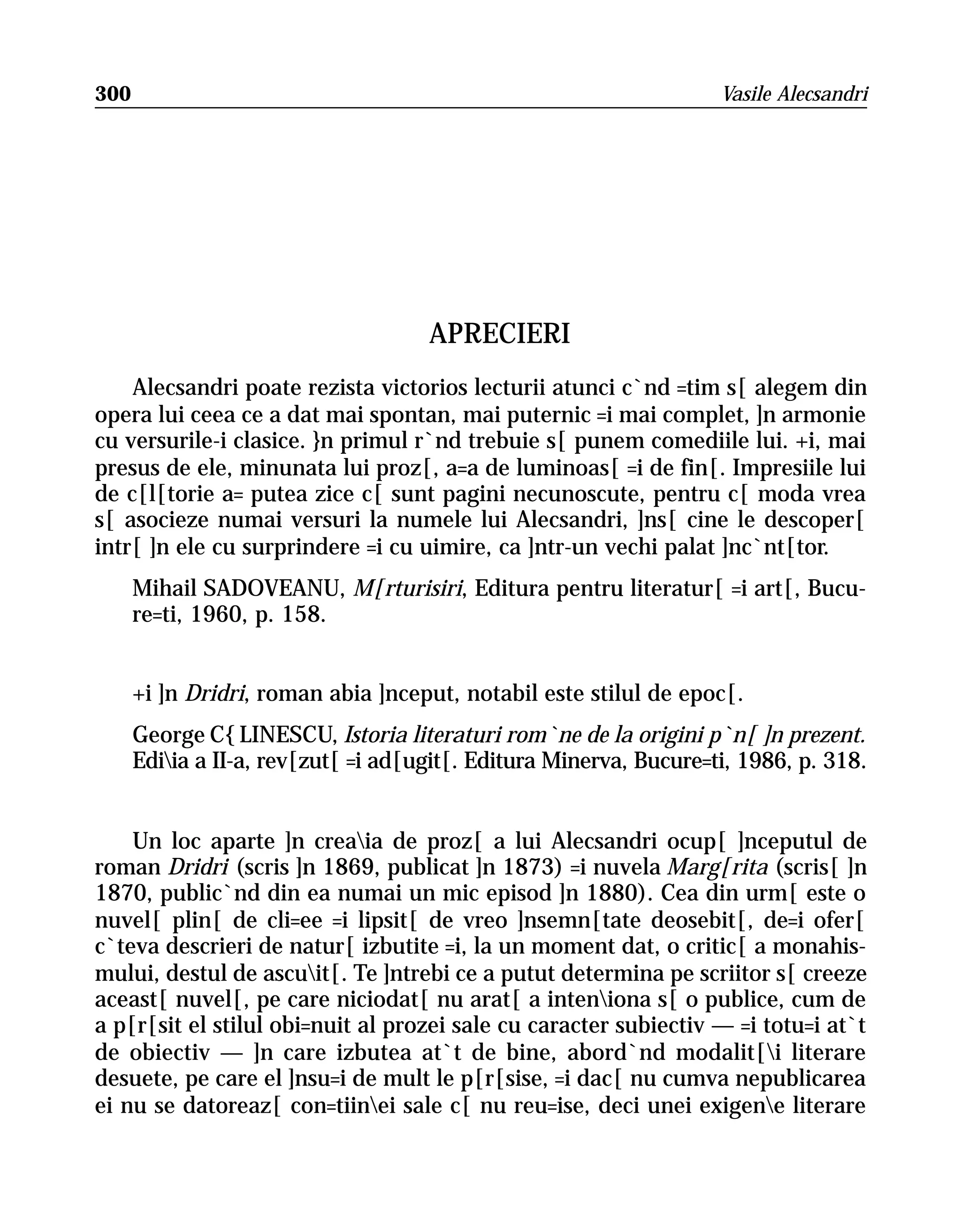 Alecsandri vasile dridri (aprecieri) | PDF