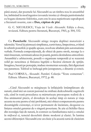 Alecsandri vasile insira-te, margarite (aprecieri) | PDF