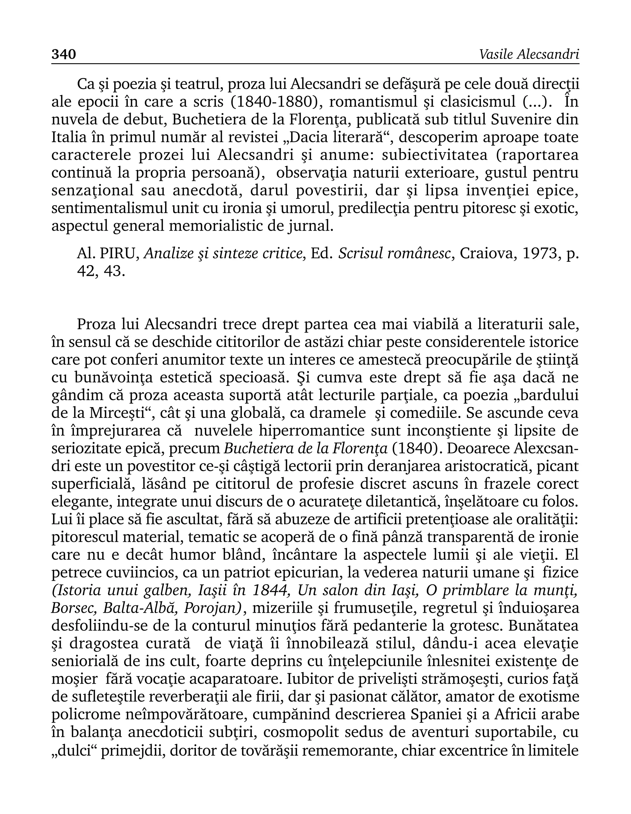 Alecsandri vasile muntele de foc (aprecieri) | PDF