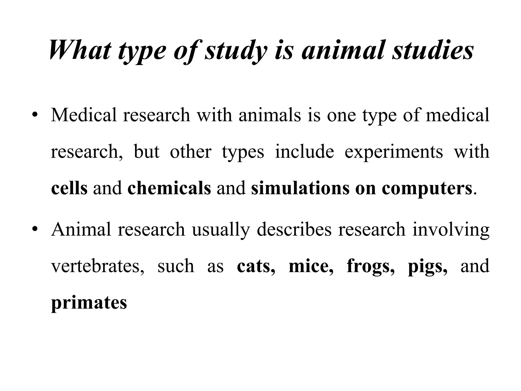 ANIMAL STUDIES | PPTX